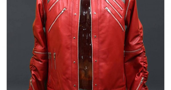 Michael Jackson Beat It Red Leather Jacket